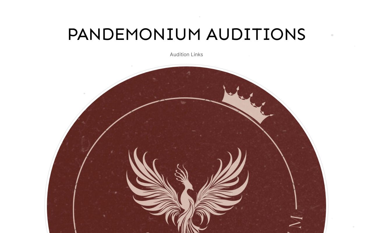 Pandemonium Auditions